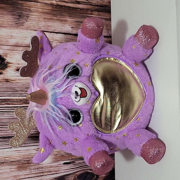 Zuru | Toys | Zuru Rainbocorns Stuffed Animal Purple Gold Reindeer ...